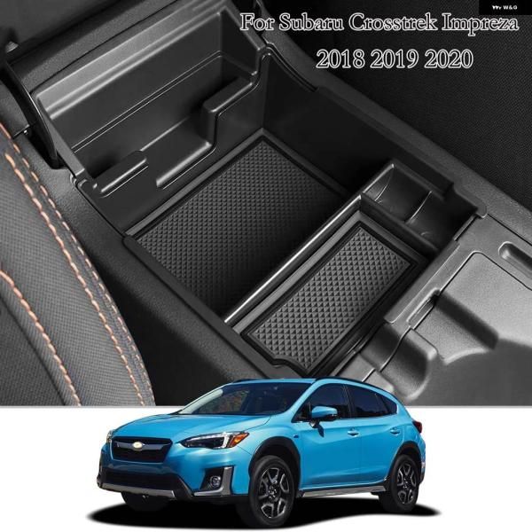 スバル クロストレック インプレッサ 2018-2021 - 23 カー センター コンソール カップ 電話カード ホルダー 収納 ボックス ギア シフト トレイ オーガナイザー カスタム パーツ アクセサリーHigh-concerned ...