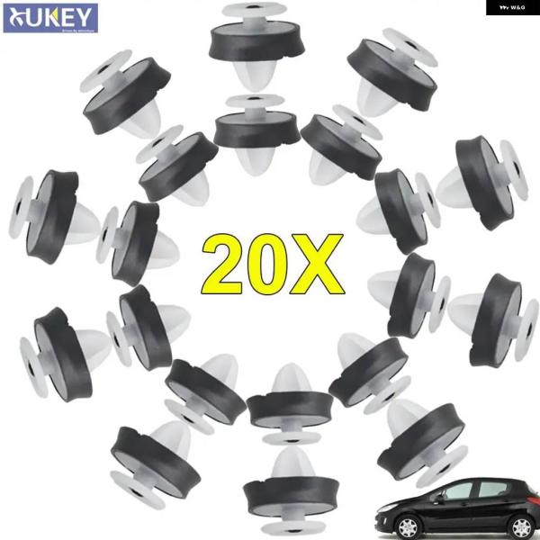 20個 ドアトリムパネルクリップ 内装ヘッドライニング ライニングリテーナーファスナー プジョー 306 307 308 508 3008 5008 OE 6991Y8 カスタム パーツ アクセサリーHigh-concerned chemi...