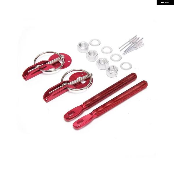 スポーツ アロイ ブラック ボンネット フード ピン ロック キット ダウン フード ロック ピン D F250 6.0L ツインビーム 03-07 カスタム パーツ アクセサリーHigh-concerned chemical:NoneOr...