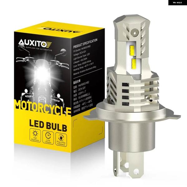 1個 モト LED ライト H4 9003 HIR2 LED ランプ ヘッドライト バルブ バイク バイク ハイ/ロー ハイ/ロービーム ヘッドランプ カスタム パーツ アクセサリーHigh-concerned chemical:NoneL...