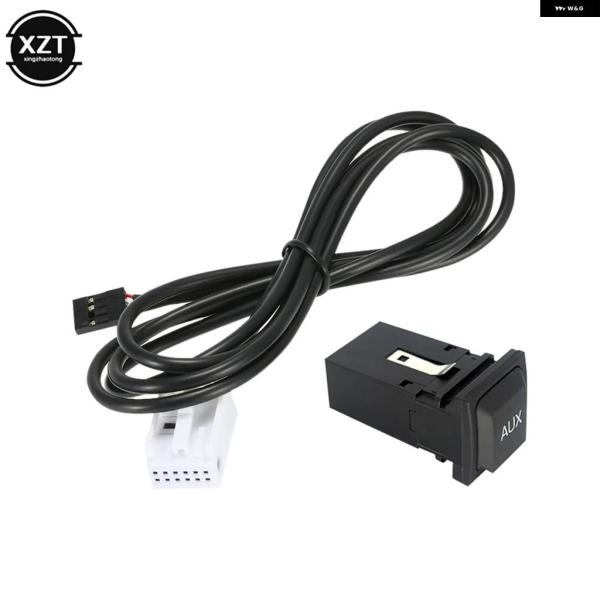 1セット AUXスイッチ アダプター ソケット ケーブル ハーネス VW1 RCD510 RCD310 RNS315 ジェッタ 5 MK5 ゴルフ 6 MK6 カスタム パーツ アクセサリーSpecial Features:AUX swit...