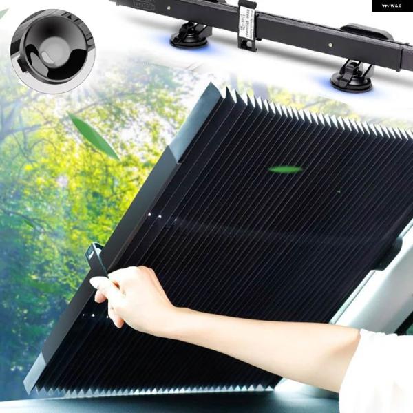 カー フロントリア ウィンドウサンシェード フロントガラス カーテンサンバイザーカーサンシェード 夏UVカット カスタム パーツ アクセサリーProduct application scenarios:OtherCraft of Weavi...