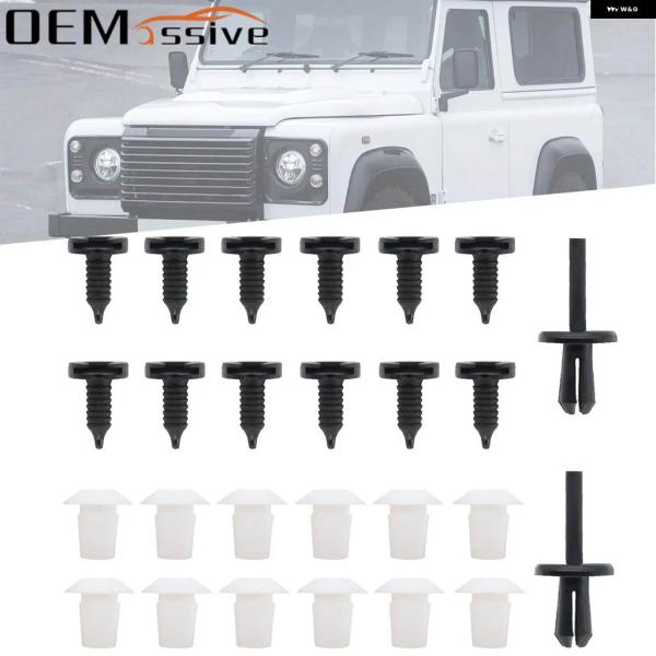 26個 トリム パネル クリップ モールディング固定 内装ヘッドライニング ライニングファスナー グロメット リテーナー スクリュー フェンダー ランドローバー ディフェンダー カスタム パーツ アクセサリーHigh-concerned c...