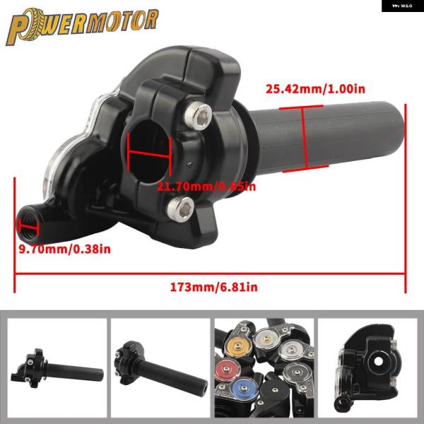 ピット バイク バイク クイックドロー ガスハンドル モペッド チューニングパーツ アルミ 22MM エンデューロ ダート バイク モトクロス スロットル グリップ カスタム パーツ アクセサリーHigh-concerned chemica...