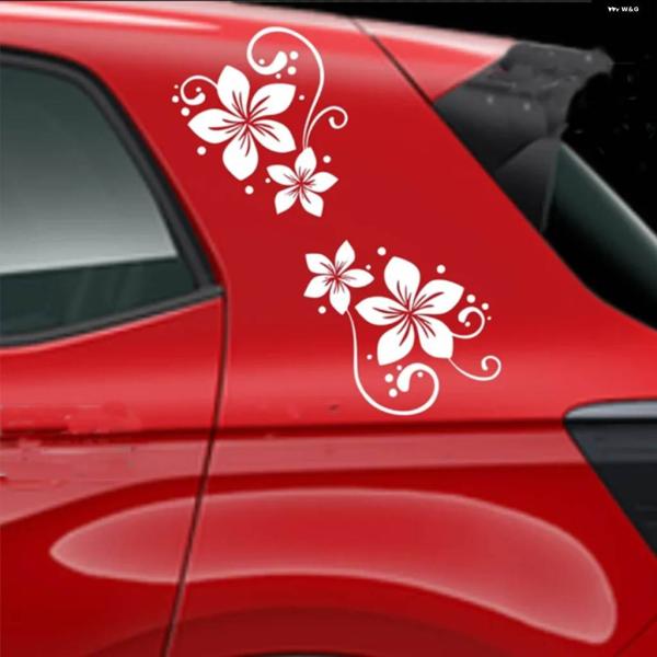 ドット柄花 ステッカー デカール フロントガラス テールゲート バンパー フード SUV ビニール カスタム パーツ アクセサリーHigh-concerned chemical:NoneType Of Sticker:Car BodyPac...