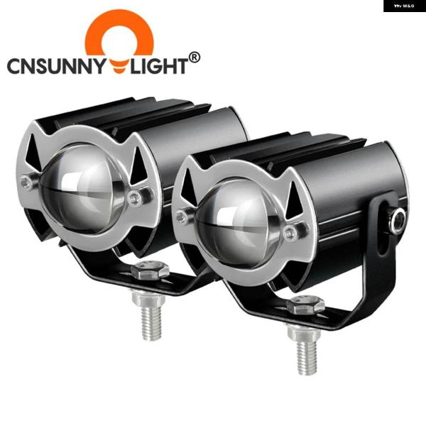 LX19 ホワイト/イエロー LED フォグ ドライビング ライト バイク スポットライト 補助 ヘッドライト モト バイク 車 トラック フォグライト 12V 24V カスタム パーツ アクセサリーHigh-concerned chemi...