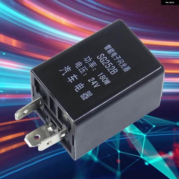 フラッシャー 3ピン 電子ターンフラッシャー 無極性 12V 24V 常時開 フラッシュ カスタム パーツ アクセサリーHigh-concerned chemical:NoneSwitch Pin:7P ON OFF ONSwitch ba...