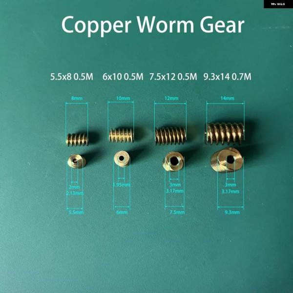 1PCS 0.2M/0.3M/0.5M/0.7M銅モーターウォームギア減速モーターギアマシン ヘリカルピニオン カスタム パーツ アクセサリーHigh-concerned chemical:NoneDirection:Right HandT...