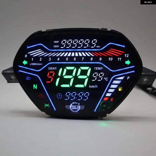 2023 199KM デジタル バイク スピード メーター LED ダッシュボード RPM EX5 クラス 1 CX DX ホンダ WAVE100 CD100 ALPHA ORI TOKYODA DY110-2F カスタム パーツ アクセサ...