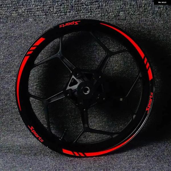 18インチ 反射カーハブ ステッカー スポーツストライプ ホイールリム デカール カスタム パーツ アクセサリーHigh-concerned chemical:NoneCategory:StickersType Of Sticker:Cre...