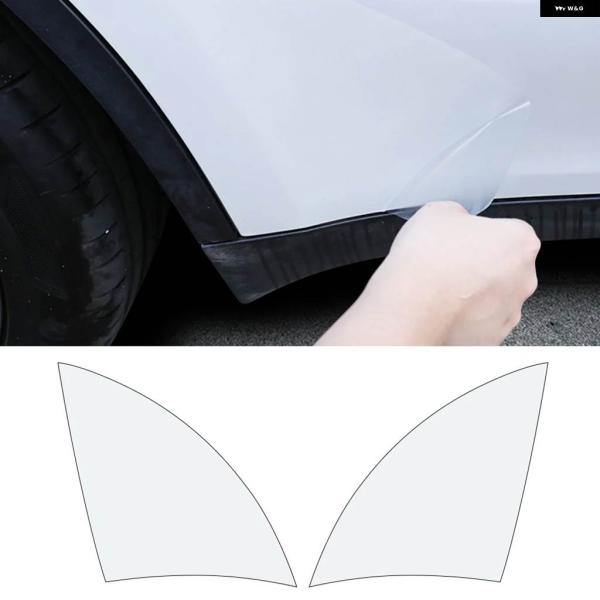 リアドア トライアングル フィルム テスラ モデルY 車 PPF クリア トリム ステッカー デコレーション 車 外装 デコレーション カスタム パーツ アクセサリーCategory:StickersType Of Sticker:Car ...