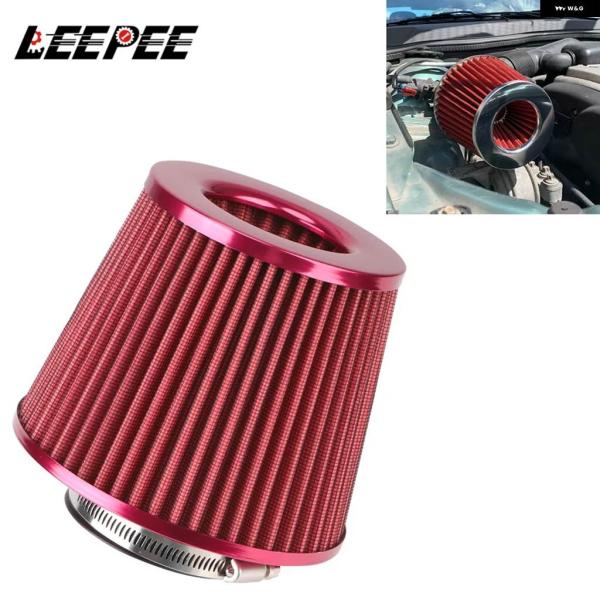 76MM 3インチ 高フロー コールドエアインテーク フィルター インダクションキット カー 車両 エア フィルター スポーツ パワーメッシュコーン カスタム パーツ アクセサリーHigh-concerned chemical:NonePl...