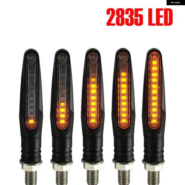 2835SMD 12V 12 LED バイク ウィンカーライト インジケーター パルサー NS 200 BMW R1200GS トライアンフ ボンネビル Z800 カスタム パーツ アクセサリーBattery Included:NoHigh...