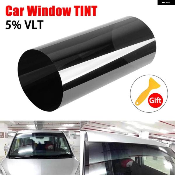 150X20CM フロントガラス サンバイザーストリップティントフィルム フロントガラス 紫外線防止サンシェード ウィンドウフィルム デカール UV プロテクター ホイル ステッカー カスタム パーツ アクセサリーPosition:Fron...