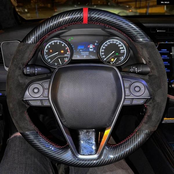 ステアリングホイール カバー ラップ 滑り止め スエードレザー ステアリングホイール 編み込み トヨタ アバロン カムリ クラウン RAV4 カローラ カスタム パーツ アクセサリーHigh-concerned chemical:NoneS...