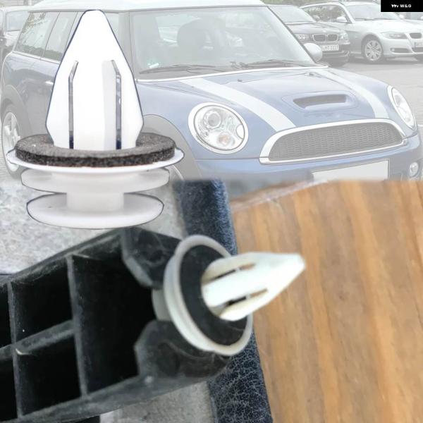 BMW MINI R50 R52 R53 R55 R56 R57 R58 R59 R60 F54 F55 F56 F60 2001 2002 - 2018 ドアカード パネル トリム フェイシアライニングクリップ 10個 カスタム パーツ ...