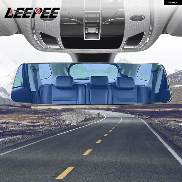 2.5DフルスクリーンHDガラスアンチグレア広角ブルー フレーム レスミラー 車内バックミラー 3000Rマイクロ曲率レンズ カスタム パーツ アクセサリーSpecial Features:universal Rearview mirror...