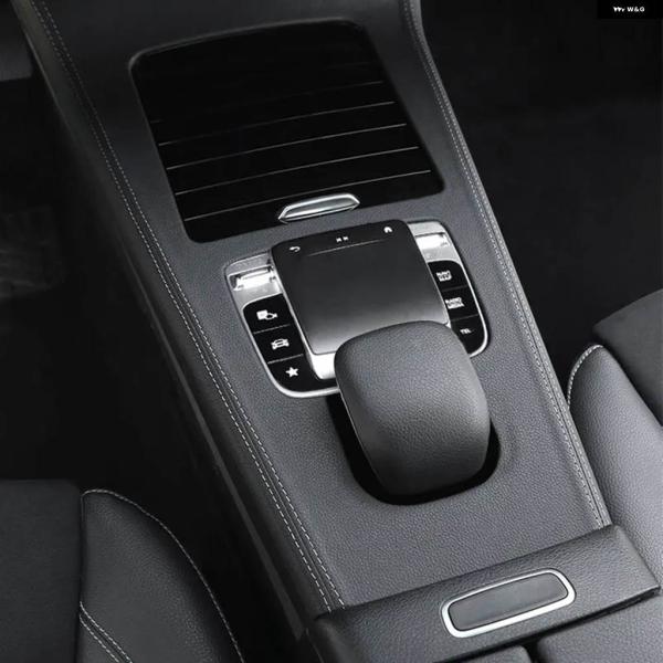 カーセンター コンソール レザー スタイル パネル カバー トリム パネル フレーム メルセデス ベンツ A B CLA GLA GLB クラス W177 W247 C118 X247 H247 カスタム パーツ アクセサリーHigh-co...