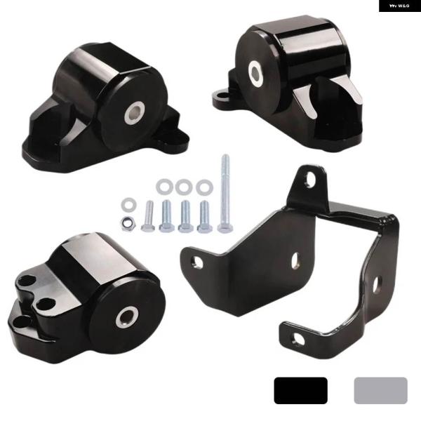 レーシングカー エンジン スワップ モーター マウント トランス ミッション 3ボルト シルバー ホンダ シビック EK 96-00 BDシリーズ モバイルパーツ カスタム パーツ アクセサリーHigh-concerned chemical...