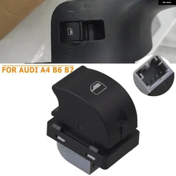 パワーウィンドウ コントロール スイッチ シングル ボタン アウディ A4 B6 アウディ A4 B7 2003-2008 4F0959855A 8ED959855 8E0959855 カスタム パーツ アクセサリーHigh-concern...