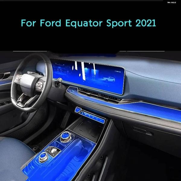 フォード エクエイター スポーツ 2021 車内ドア センター コンソール メディア ダッシュボード ナビゲーション 傷防止 プロテクター フィルム カスタム パーツ アクセサリーHigh-concerned chemical:NoneIt...