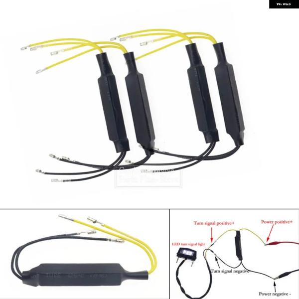 オートバイ フラッシャー LED ウィンカーライト AMS セメント インジケーター 負荷抵抗器 12V 21W 故障デコーダー ウィンカーエラー解決 26 オーム カスタム パーツ アクセサリーHigh-concerned chemica...