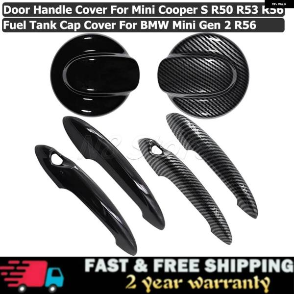燃料 タンクキャップ カバー BMW MINI GEN 2 R56 2ピース ドアハンドル カバー MINI COOPER S R50 R53 R56 カスタム パーツ アクセサリーHigh-concerned chemical:NoneC...