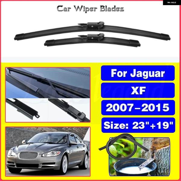 2 個 ジャガー XF 2007-2015 23インチ 19インチ フロント ワイパー ブレード フロントガラス ウィンドウカッター 2011 - 15 カスタム パーツ アクセサリーHigh-concerned chemical:None...