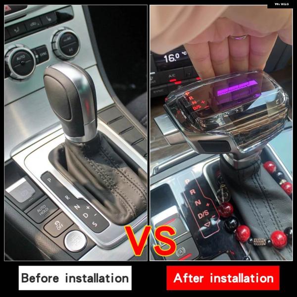 フォルクスワーゲン VW ゴルフ MK 6 7 パサート B7 B8 ティグアン MK2 DSG ギア ボックス ハンドル 電子LED クリスタル シフト ハンドル マチック ギアノブ カスタム パーツ アクセサリーHigh-concern...
