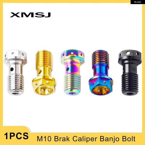 XMSJ M10 チタン バイク バンジョーボルト ブレーキホース スクリュー ブリードニップル キャリパー オイルドレン スクリュー シングルホール クラッチライン ファスナー カスタム パーツ アクセサリーHigh-concerned ...