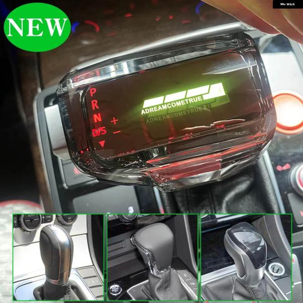 VW フォルクスワーゲン ポロ トゥーラン ティグアン MK2 パサート B8 6 CC ゴルフ 7 ジェッタ MK6 7 ギア シフト ノブ LED クリスタル ギアハンドルロッド ギアスティック カスタム パーツ アクセサリーHigh-...