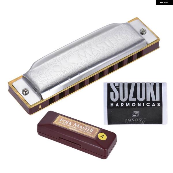 1072-F フォーク マスター スタンダード 10穴 ダイアトニックハーモニカ Fキー 20トーン 初心者用 学生用 カスタム パーツ アクセサリーHigh-concerned chemical:NoneType:HarmonicaBod...
