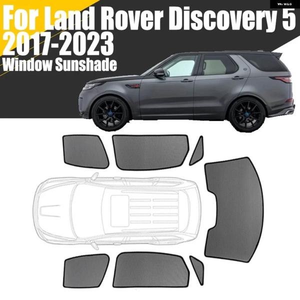 マグネット式カーウィンドウサンシェード ランドローバー ディスカバリー 5 2017-2023 カーテン メッシュ フロント ウインドシールド フレーム カーテン カスタム パーツ アクセサリーThickness:StandardProdu...