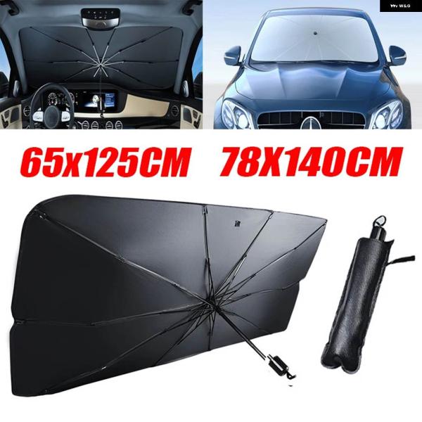 車用サンシェード 傘 断熱 車用サンシェード プロテクター パラソル フロントガラス パラソル シェーディング カスタム パーツ アクセサリーProduct application scenarios:OtherCraft of Weavi...