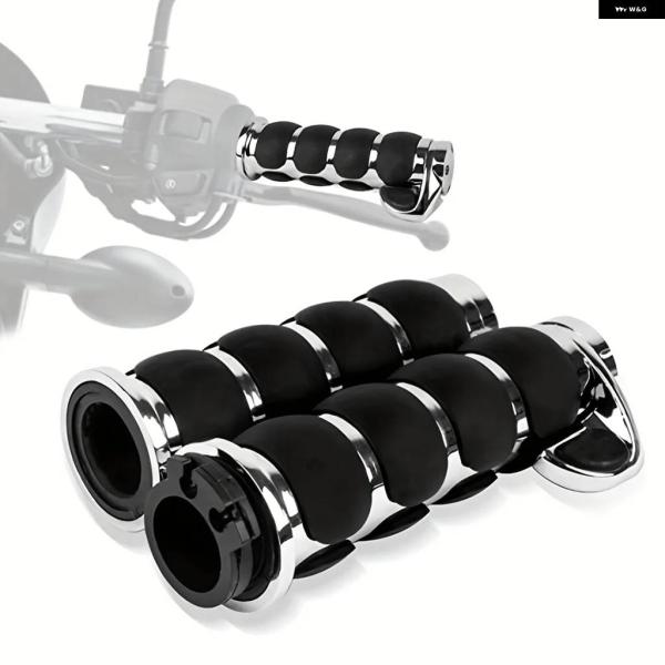 25MM オートバイ ハンド グリップ で コントロール を強化 - クロームラバーで完璧な1インチ ハンドルバー カスタム パーツ アクセサリーOrigin:Mainland ChinaVehicle Type:Street-motor-...