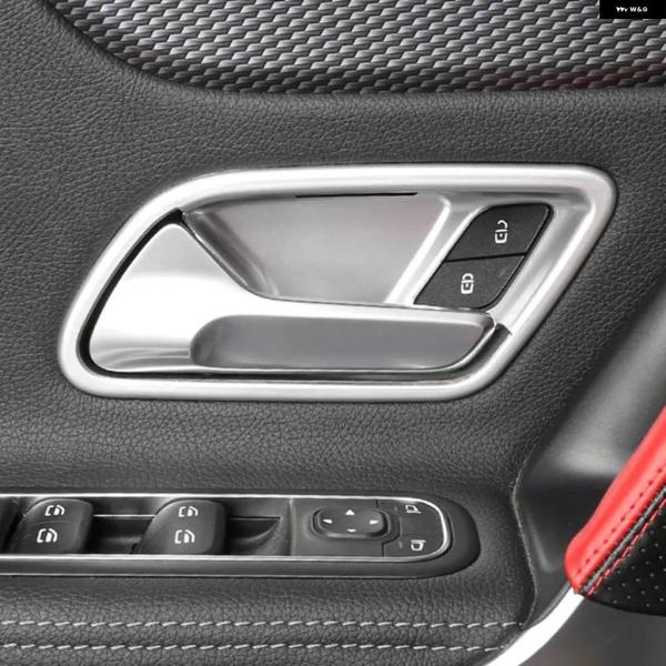 メルセデス ベンツ A クラス W177 V177 C118 W118 AMG A35/45 CLA35 CLA45 2019 2020 車用 ドア アームレスト ハンドル ボウルカバー トリム フレーム カスタム パーツ アクセサリーHi...