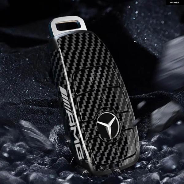 メルセデス ベンツ AMG A B C E S クラス W204 W205 GLC CLE CLA GLB GLC GLS W177 W222用キーリング キーケース カバー ホルダー シェル カスタム パーツ アクセサリーHigh-con...