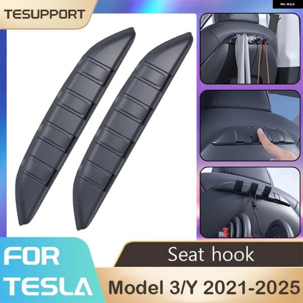 テスラ モデルY 2021-2025 用フック テスラ モデル3 ハイランド モデル3 2021-2025 用シートバッククリップ オーガナイザー ホルダー フック カスタム パーツ アクセサリーHigh-concerned chemica...