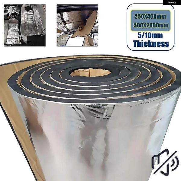 2000*500/250*400MM 5/10MM 車用サウンドマット 防音 遮音材 断熱 遮音マット フード クローズドセルフォーム カスタム パーツ アクセサリーHigh-concerned chemical:NoneMaterial:...