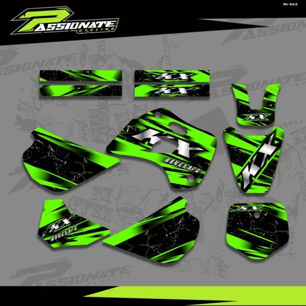 スタイル 背景 デカール ステッカー KAWASAKI KX80 KX 80 1994 1995 1996 1997 バイク IZE プロテクター ステッカー カスタム パーツ アクセサリーHigh-concerned chemical:N...