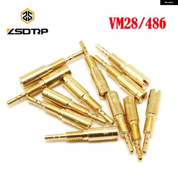 12/24個 キャブレター パイロットジェット スロージェット HS40 HSR42/45/48 RS34-RS40 TM33 TM36 TM40 VM28/486用 カスタム パーツ アクセサリーHigh-concerned chemic...