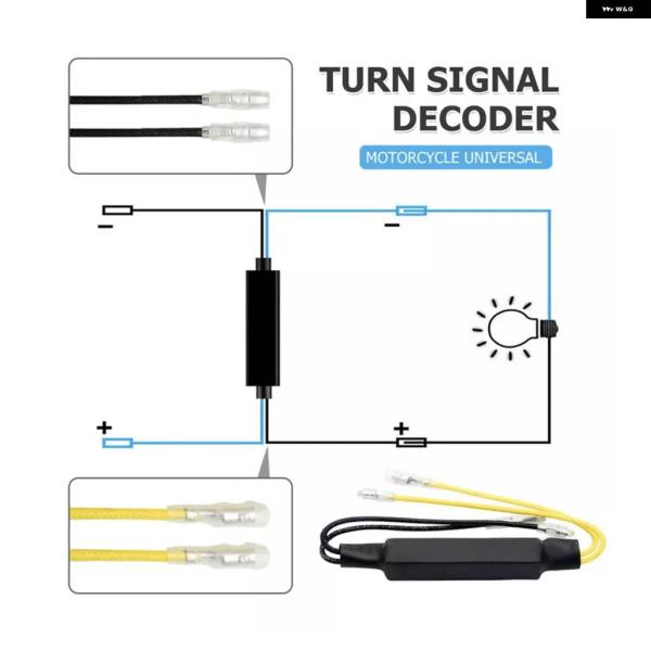1個 オートバイ 12V 21W フラッシュライト抵抗器 オートバイ インジケーター ライト 負荷抵抗器 オートバイ LED 信号ランプ エラーデコーダー カスタム パーツ アクセサリーBattery Included:NoHigh-con...