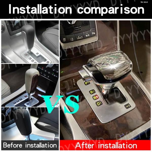 ボルボ S60 S80 V60 V70 XC60 XC70 用 ギア シフト ノブ ギアスティック レバー ノブヘッド クリスタル ギア ボックス ハンドル 車 カスタム パーツ アクセサリーProduct Type:Modified Pa...