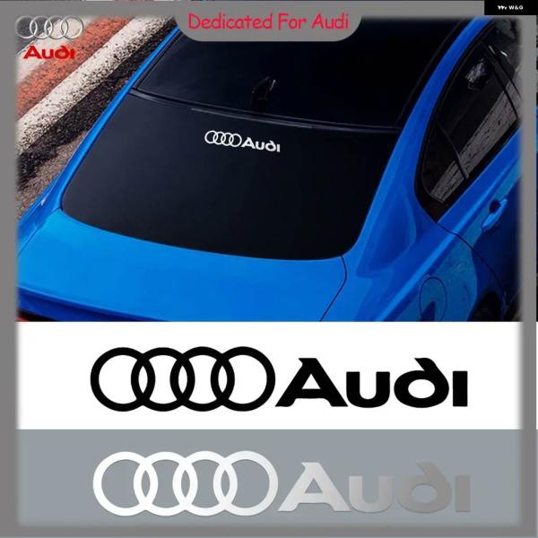 フロントリア ウインドシールド デカール ステッカー デコレーション アウディ A1 A2 A3 A4 A5 A6 A7 A8 Q1 Q2 Q3 Q4 Q5 Q6 Q7 Q8 TT RS3 S5 B8 クワトロ用 カスタム パーツ アクセサ...