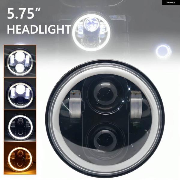 ハーレー インディアン スカウト ホンダ 用 5-3/4インチ 5.75インチ LED 車 バイク ヘッドライト H4 PHARE FAROL MOTO ヘッドランプ ヘッドライト カスタム パーツ アクセサリーHigh-concerned...