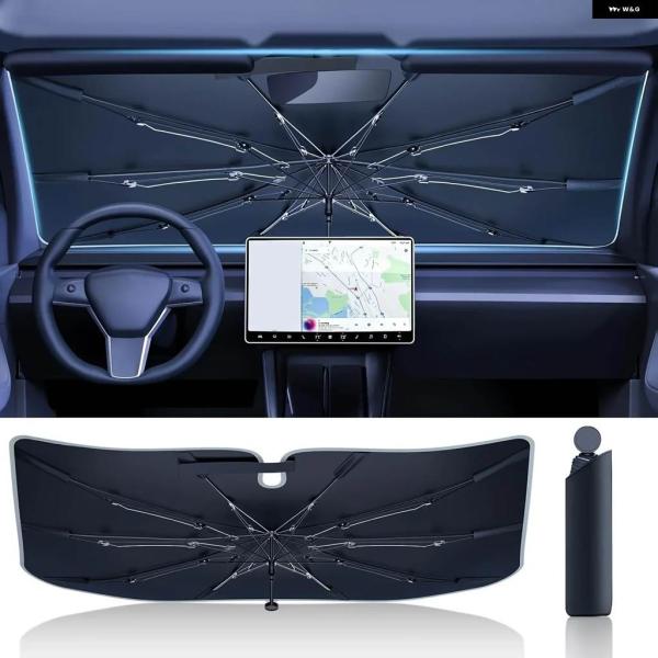 車用サンシェード 傘 日よけ シェード プロテクター パラソル S サン インテリア フロントガラス ツール カスタム パーツ アクセサリーProduct application scenarios:OtherCraft of Weavin...