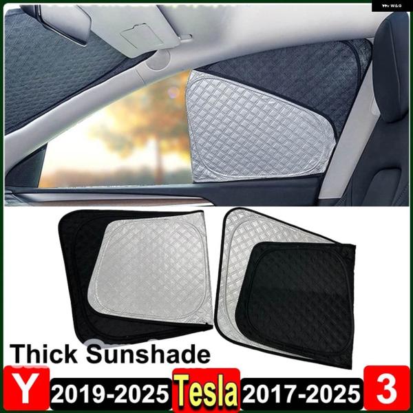 テスラ モデルY ジュニパー 2025 ウィンドウサンシェード モデル3 ハイランド 2024 フロントガラス サンシェード UVカット シェーディングネット カスタム パーツ アクセサリーProduct application scena...
