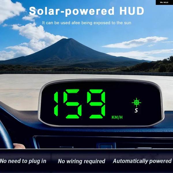 1個 車用 スピード メーター ソーラーヘッドアップ ディスプレイ GPS デジタルインテリジェント光センサー HUDスピード HUD ディスプレイ デジタルエレクトロニクス カスタム パーツ アクセサリーHIGH-CONCERNED CH...