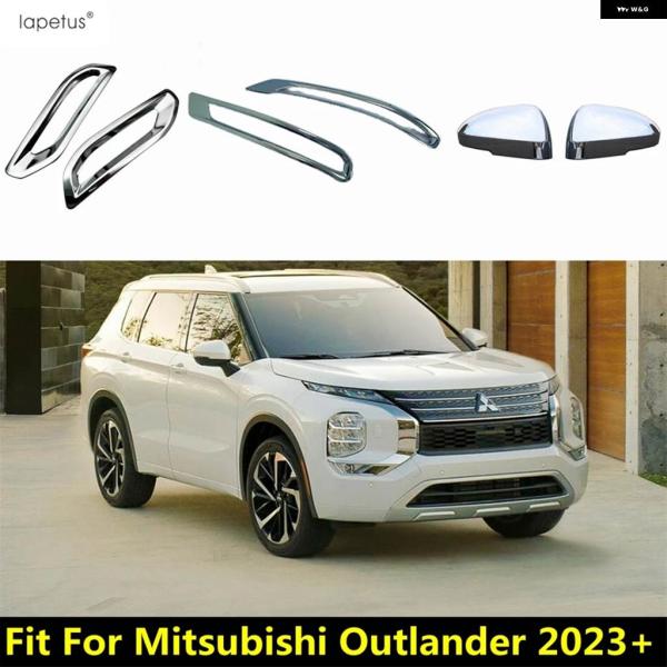リア バンパー フォグランプ アイブロウ/ミラー カバー トリム ABS 三菱 アウトランダー 2023 - 25 カスタム パーツ アクセサリーHigh-concerned chemical:NoneExternal Testing Ce...