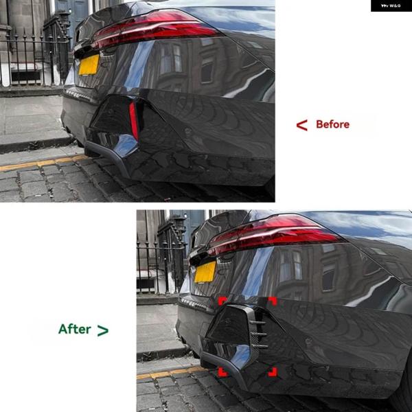 BMW 5シリーズ G60 Mスポーツ 2024 2025 リア バンパー スポイラー サイドテールウィンドナイフ トリム カバー カスタム パーツ アクセサリーHigh-concerned chemical:NoneSticker Pla...